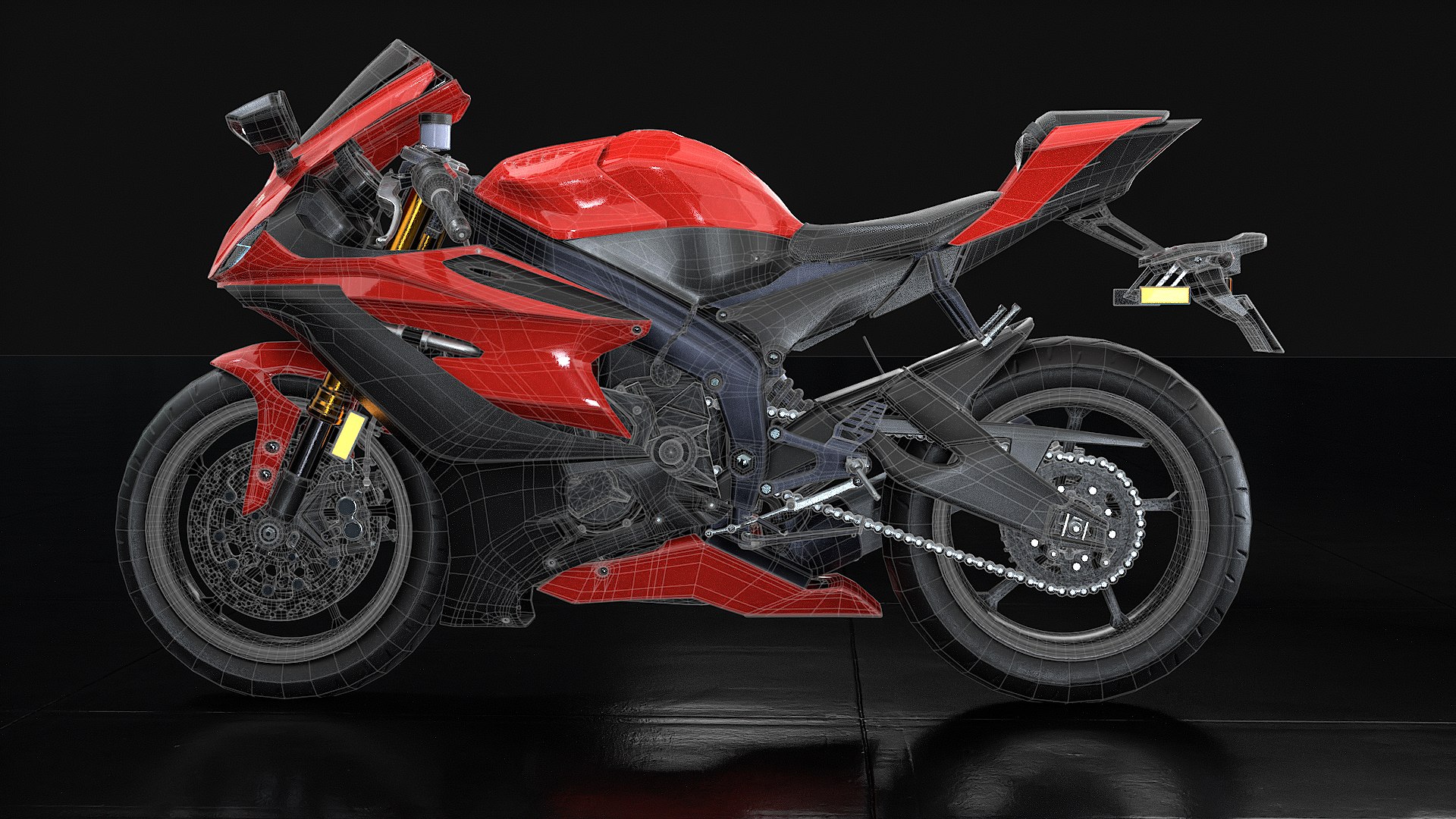 3D YZF R6 3D Model Low-poly - TurboSquid 2281655