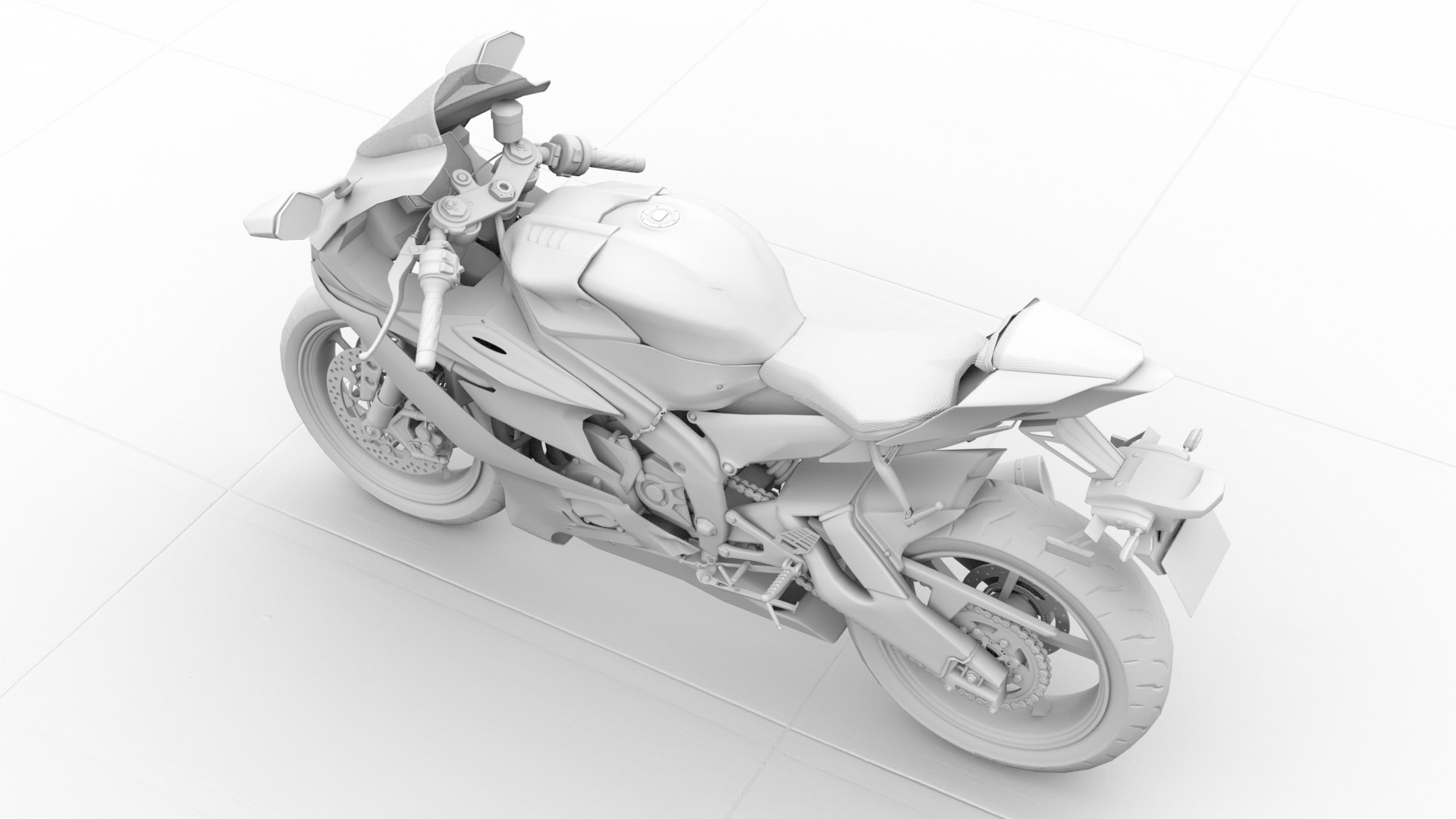 3D YZF R6 3D Model Low-poly - TurboSquid 2281655