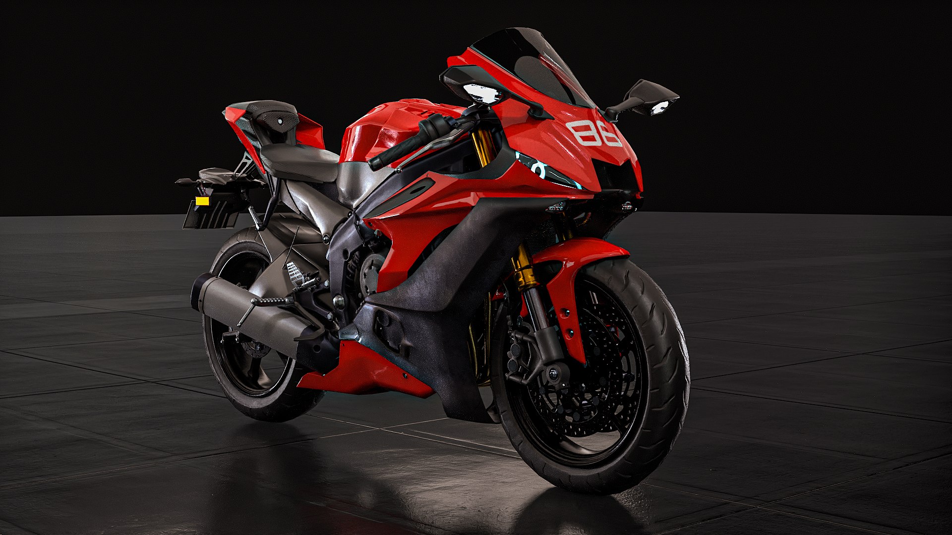 3D YZF R6 3D Model Low-poly - TurboSquid 2281655