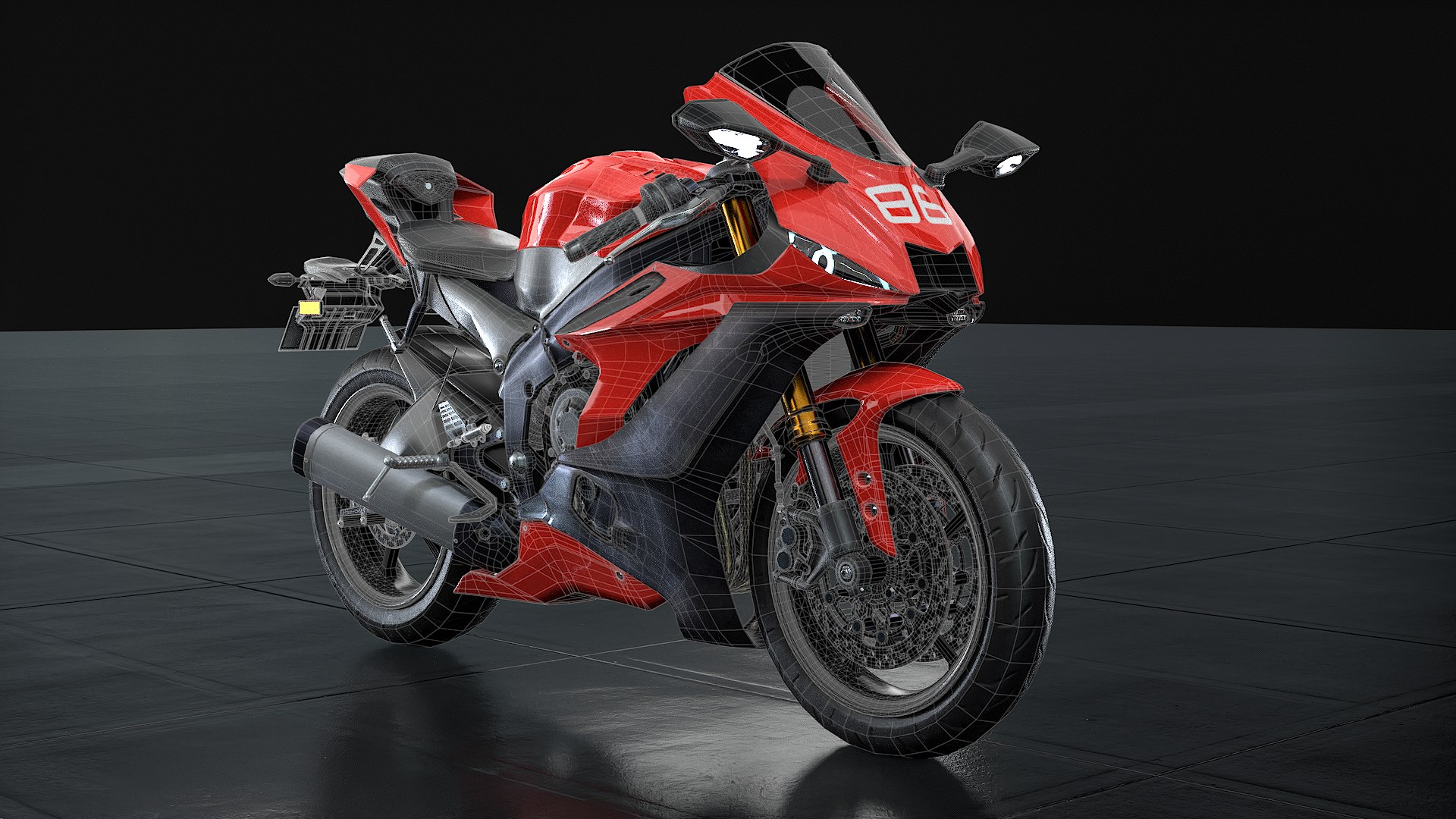 3D YZF R6 3D Model Low-poly - TurboSquid 2281655