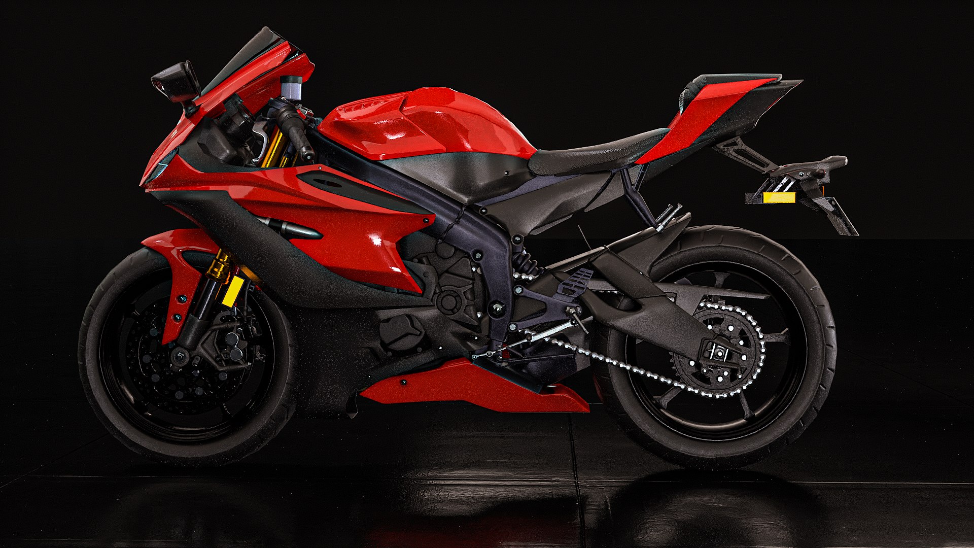 3D YZF R6 3D Model Low-poly - TurboSquid 2281655
