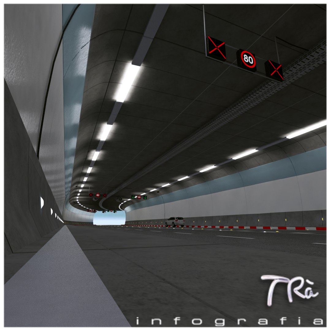 Tunnel Section 3D Model - TurboSquid 1186384