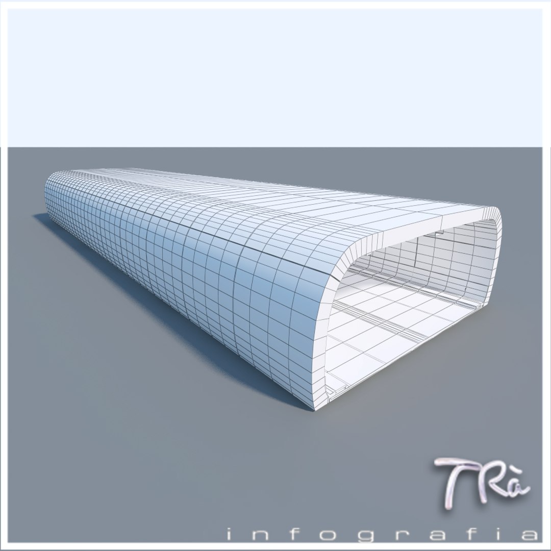 Tunnel Section 3D Model - TurboSquid 1186384