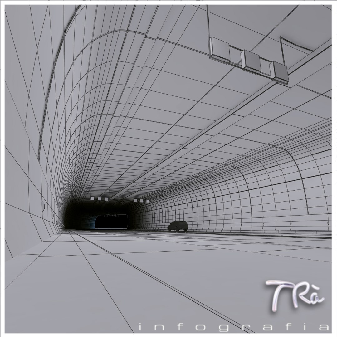 Tunnel Section 3D Model - TurboSquid 1186384