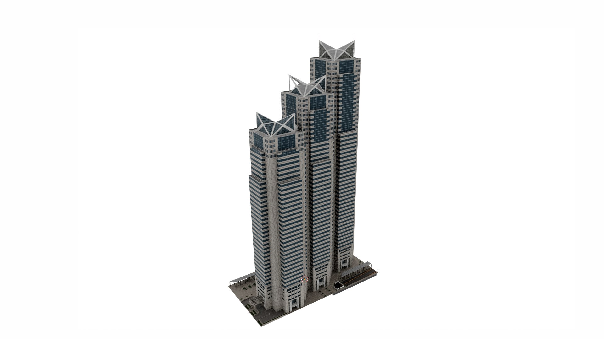 3D Shinjuku Towers Model - TurboSquid 2250965