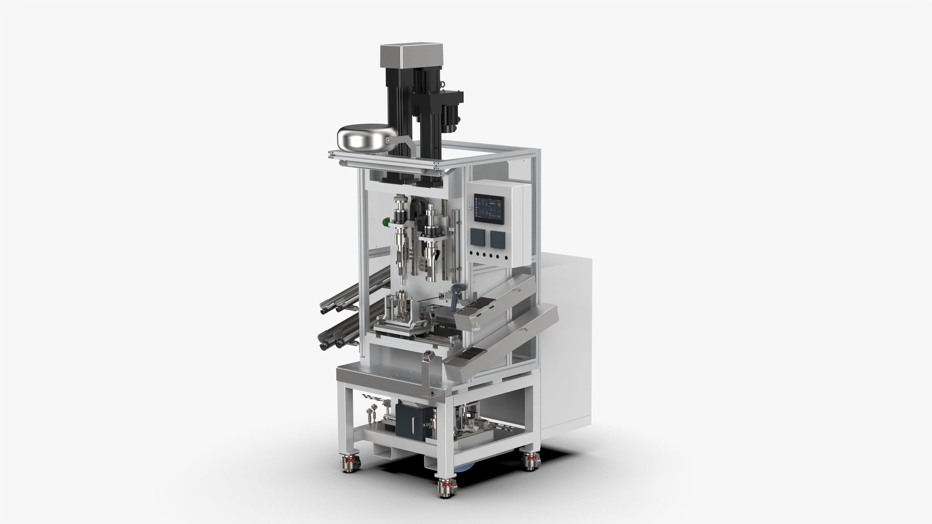 3D Automatic Worm Pressing Machine - TurboSquid 2243692