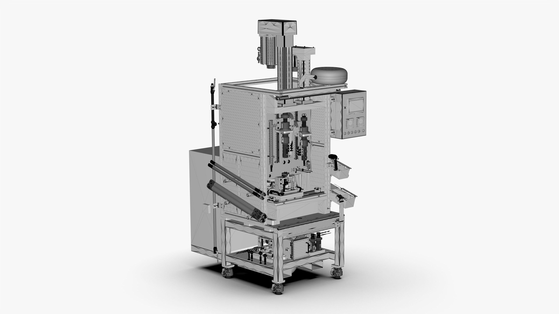 3D Automatic Worm Pressing Machine - TurboSquid 2243692