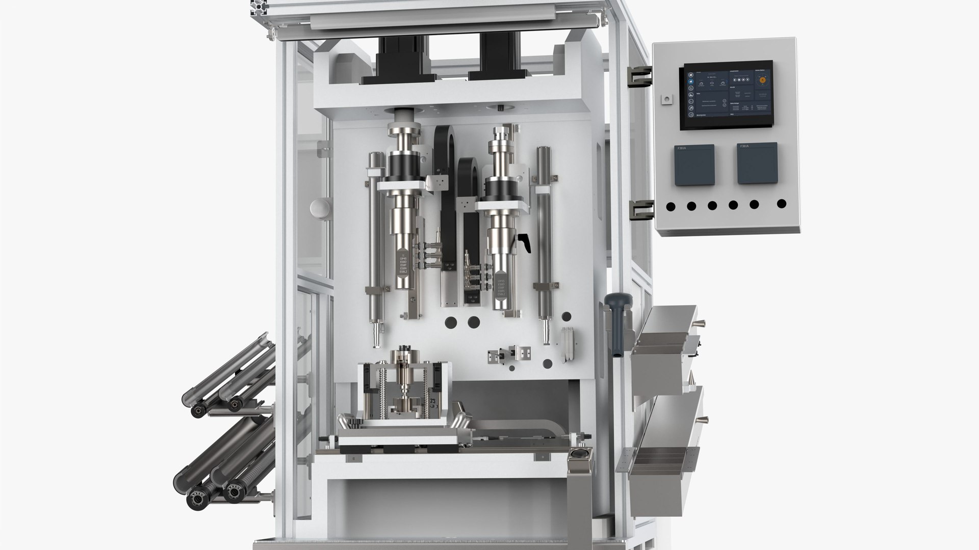 3D Automatic Worm Pressing Machine - TurboSquid 2243692