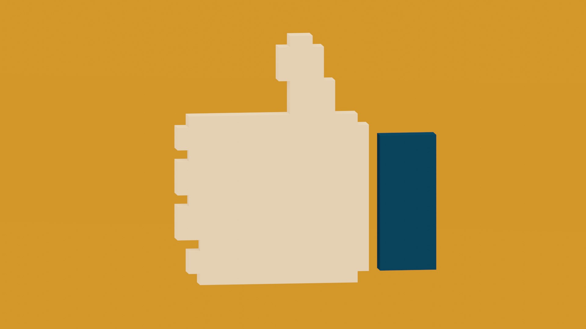 3D Like Button Pixel Art Stylized - TurboSquid 1818257