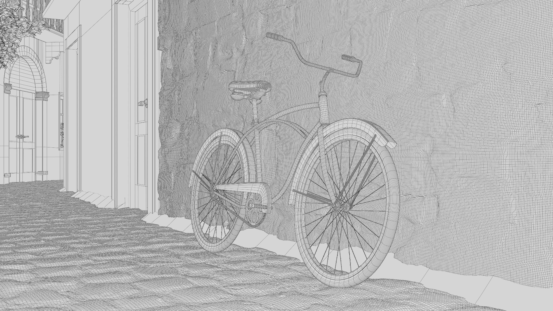 European Alley 3d Scene Model - TurboSquid 1987548