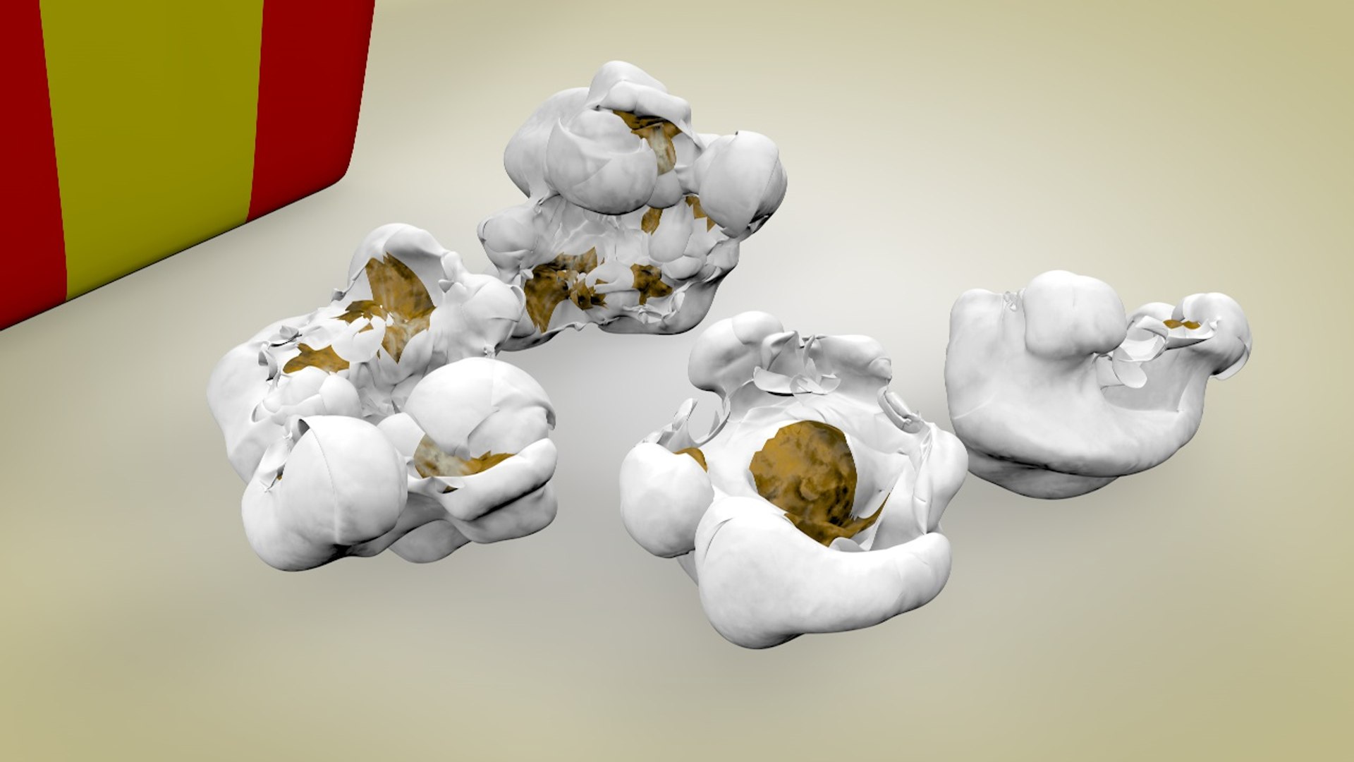 Popcorn 3D Model - TurboSquid 1313838