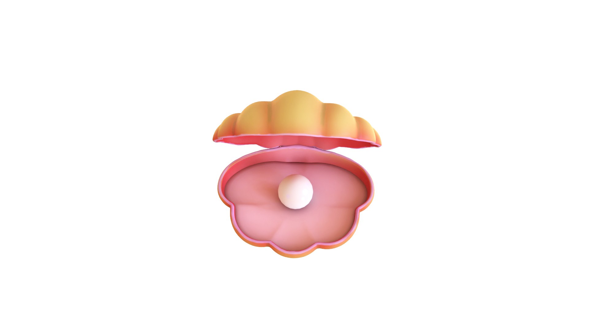 Open Clam Sea Shell 07 Model - TurboSquid 2331073