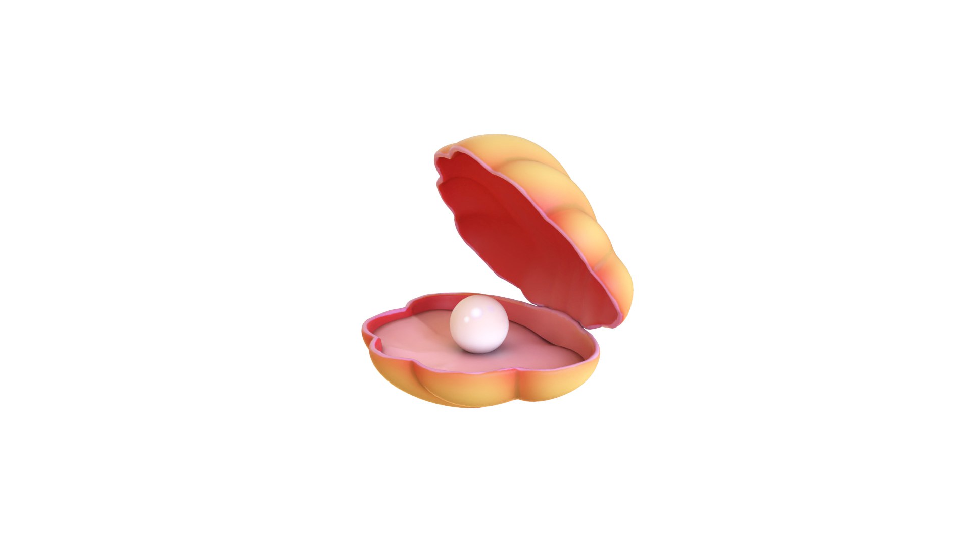 Open Clam Sea Shell 07 Model - TurboSquid 2331073
