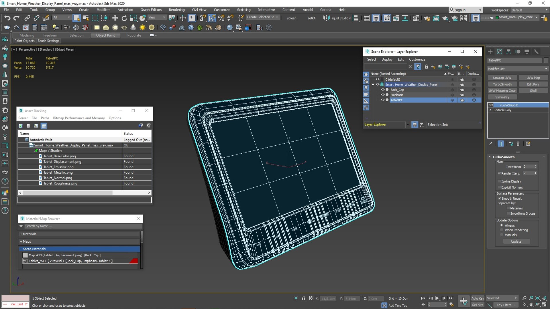 Smart Home Weather Display Panel 3D Model - TurboSquid 2384818