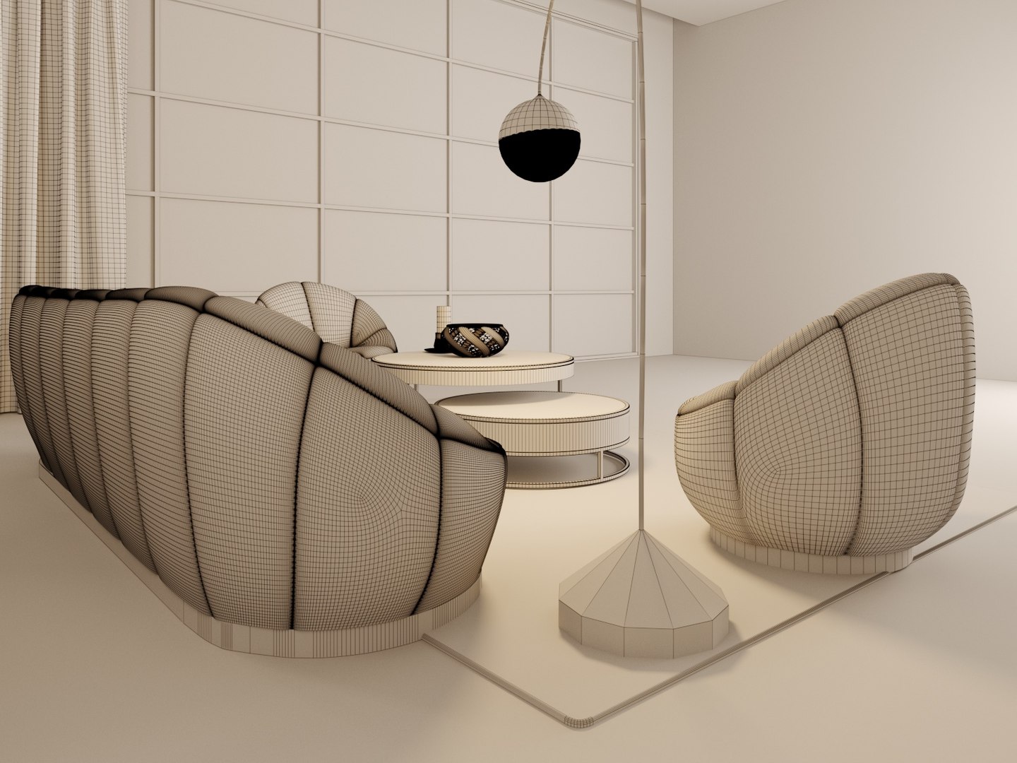 Living Room Light Scene 3D Model - TurboSquid 1615021