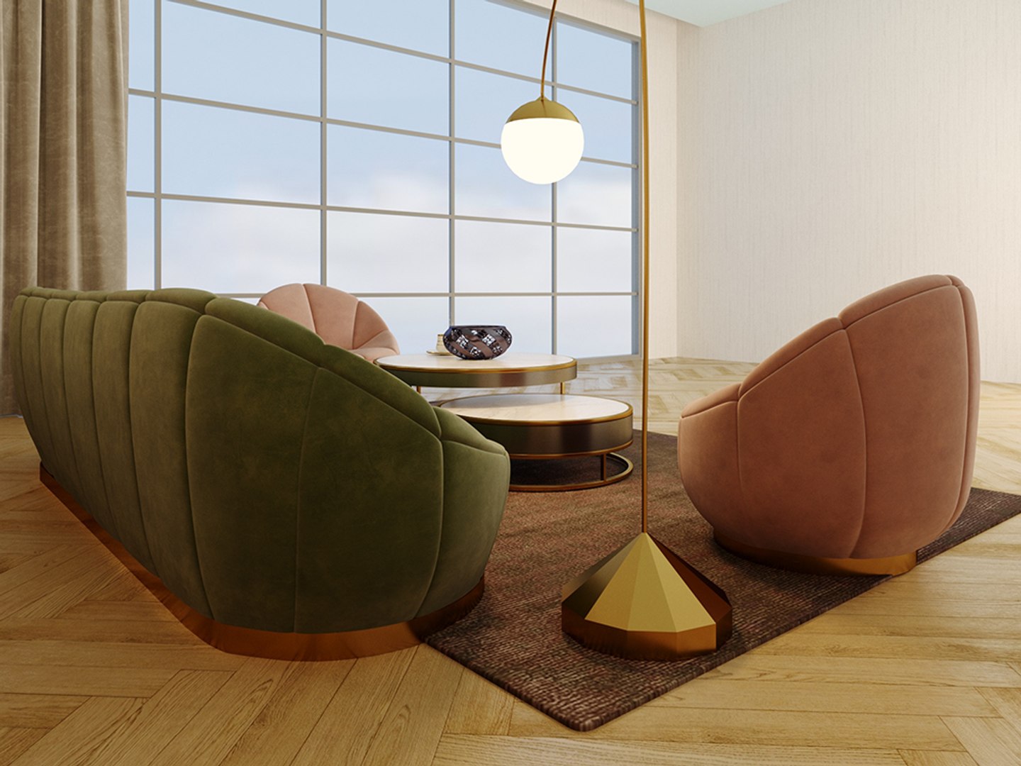 Living Room Light Scene 3D Model - TurboSquid 1615021
