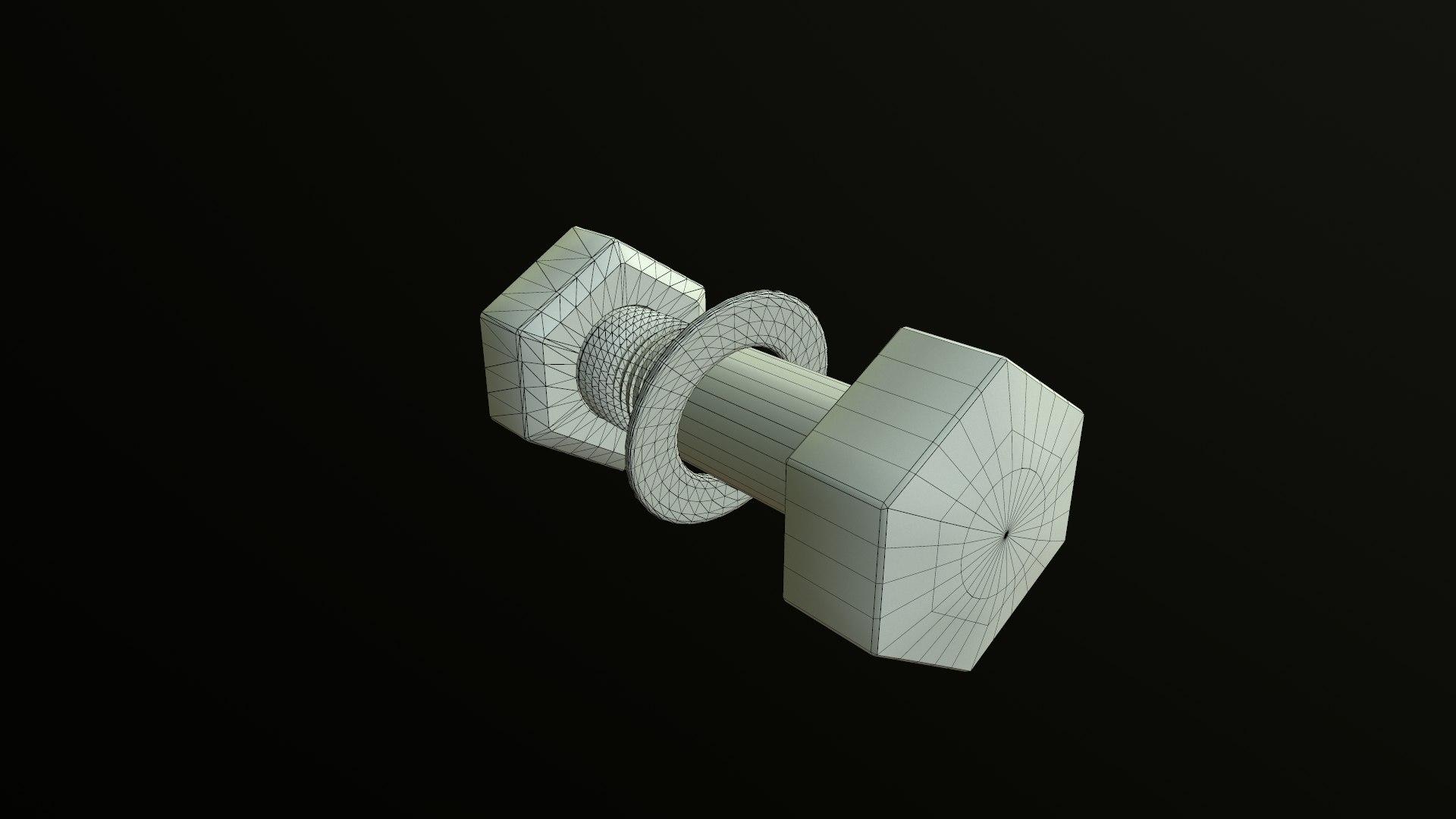 3D Nut Bolt Washer - TurboSquid 1761887