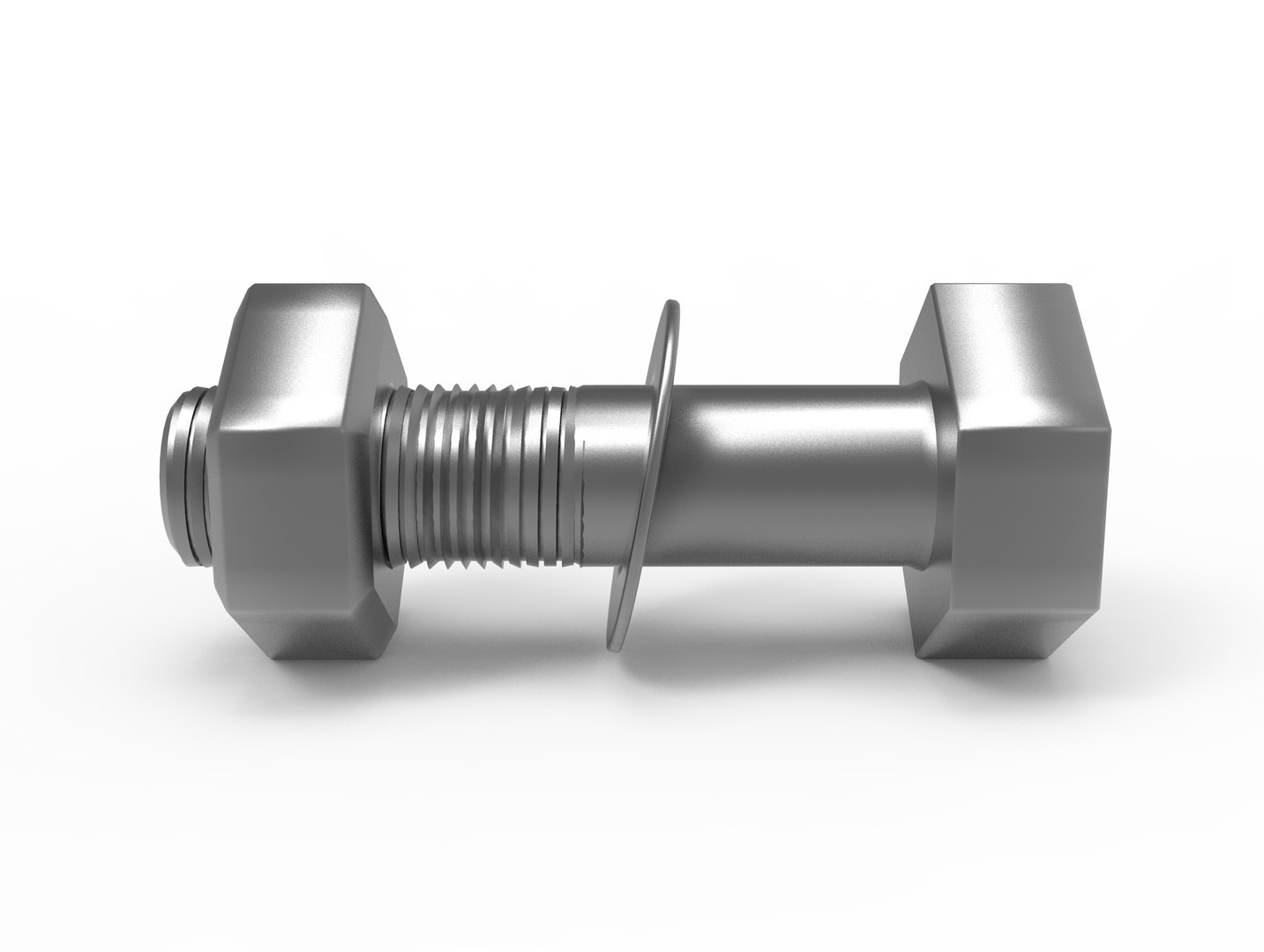 3D Nut Bolt Washer - TurboSquid 1761887
