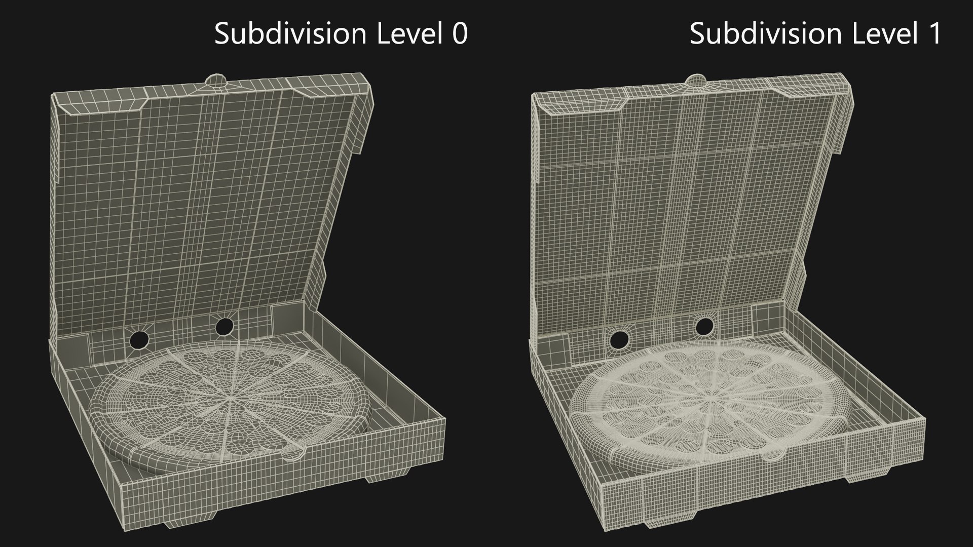Pepperoni Pizza In Cardboard Box 3D Model - TurboSquid 2295961