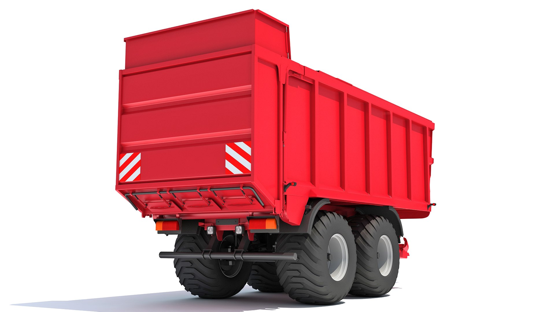 Farm Tractor Trailer 3D Model - TurboSquid 1797287