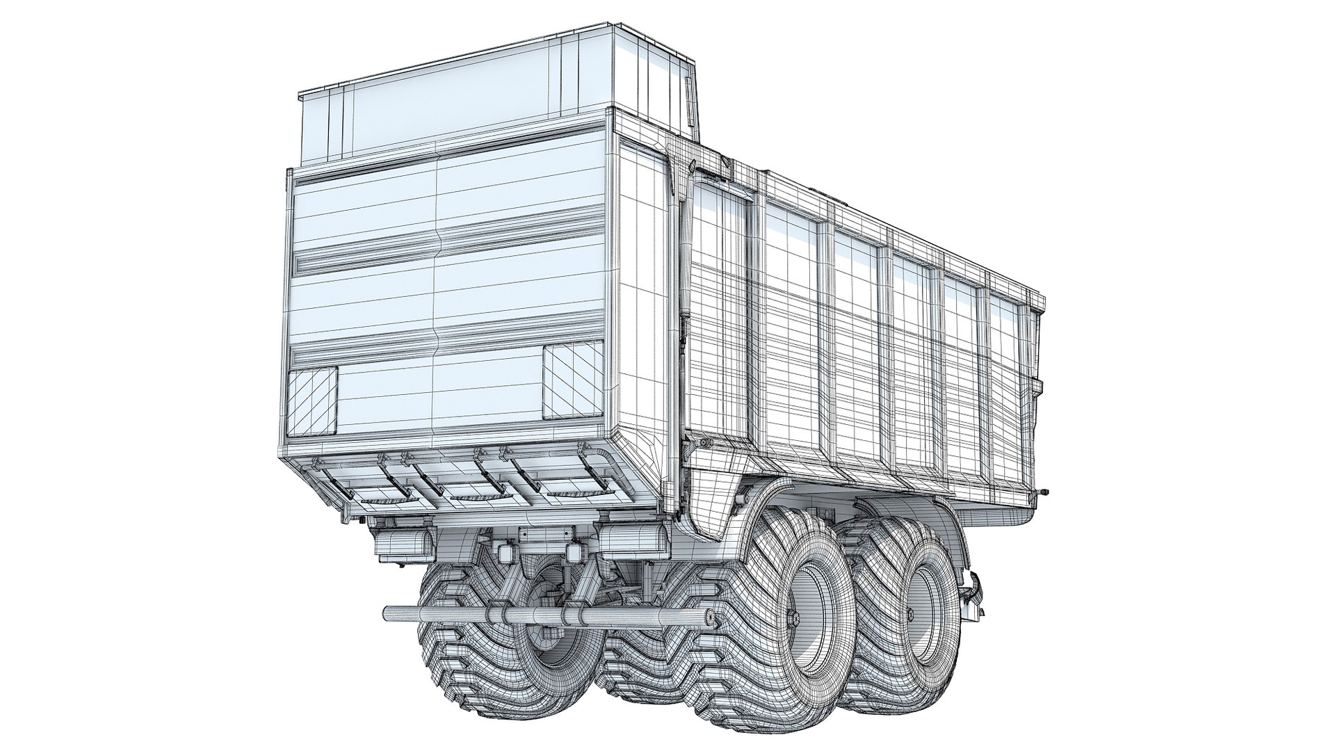 Farm Tractor Trailer 3D Model - TurboSquid 1797287