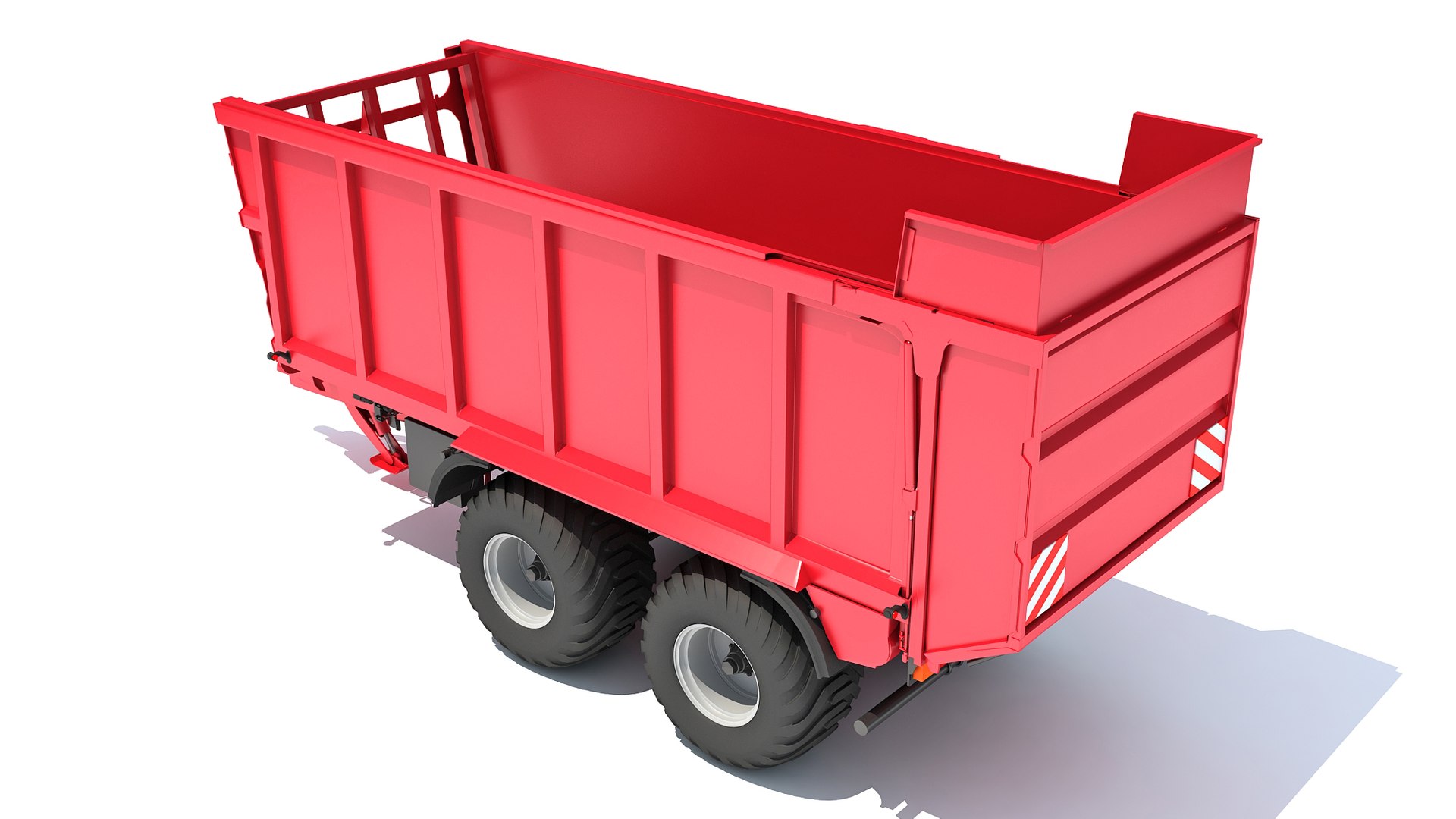 Farm Tractor Trailer 3D Model - TurboSquid 1797287