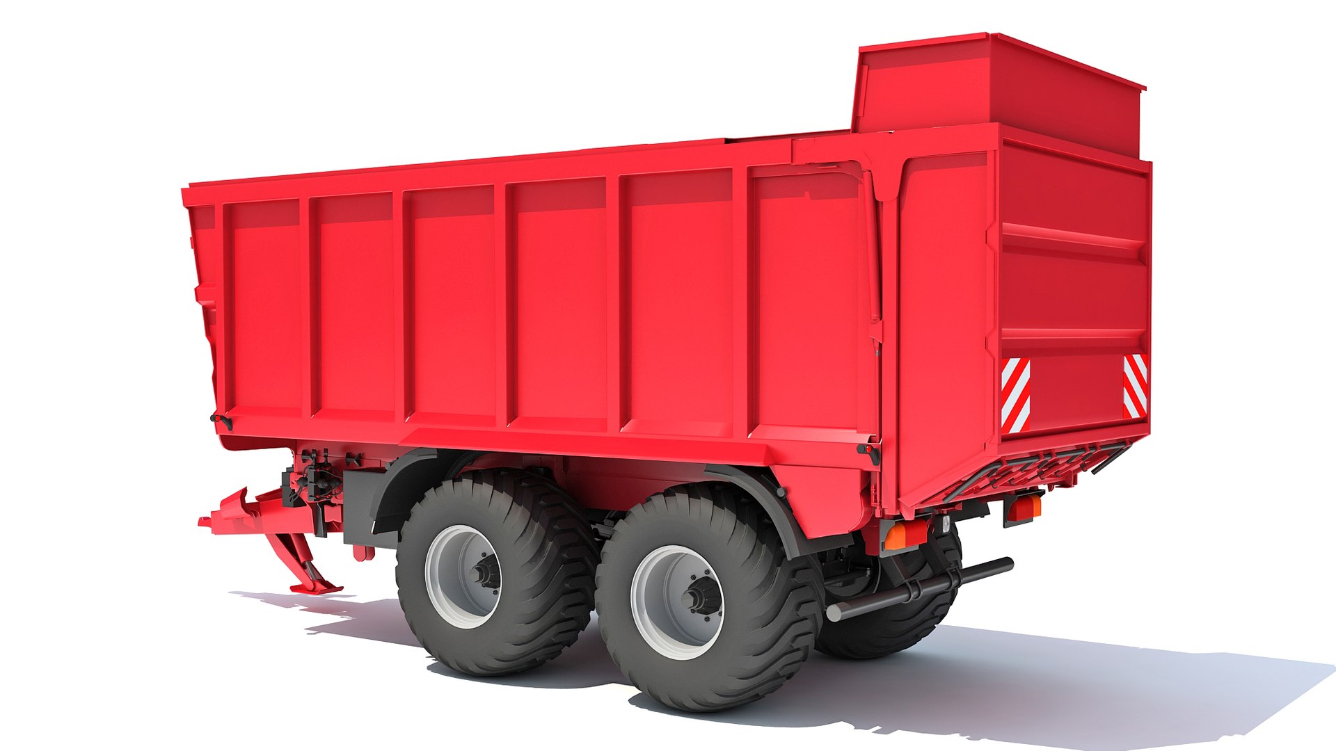 Farm Tractor Trailer 3D Model - TurboSquid 1797287