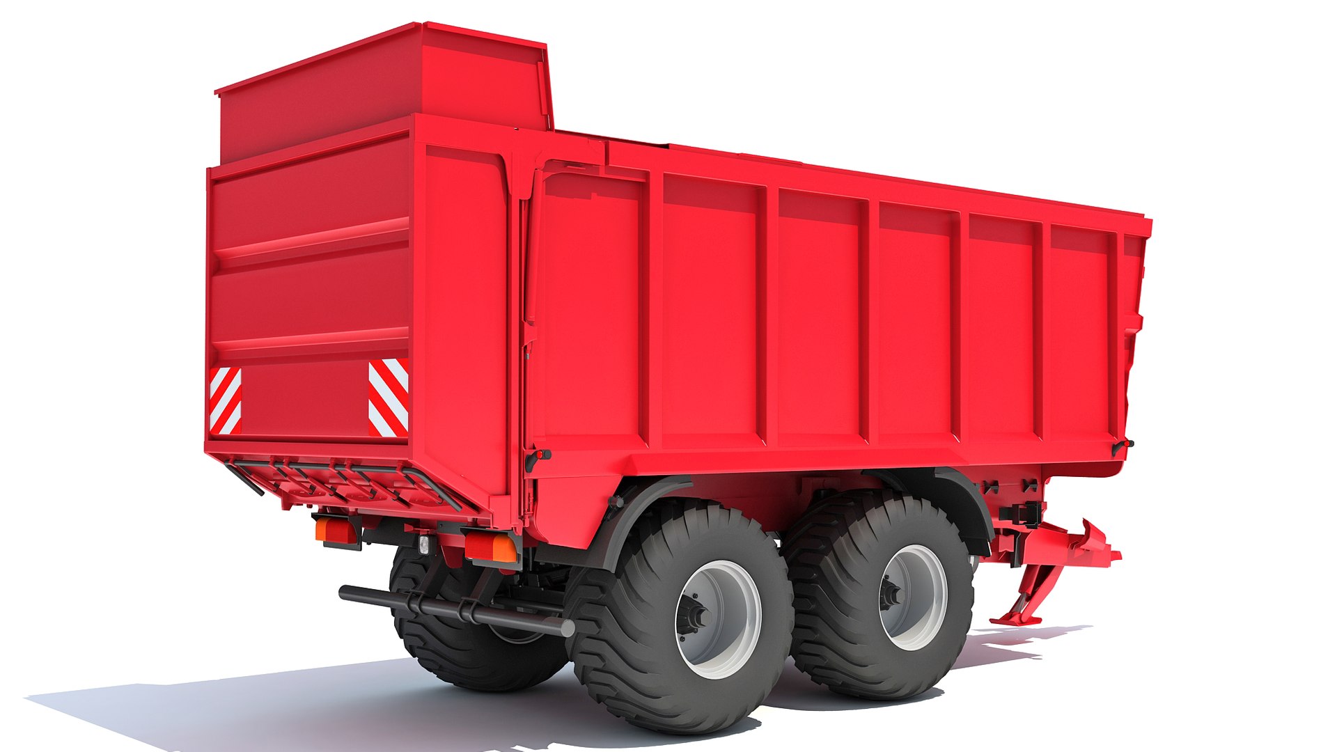 Farm Tractor Trailer 3D Model - TurboSquid 1797287
