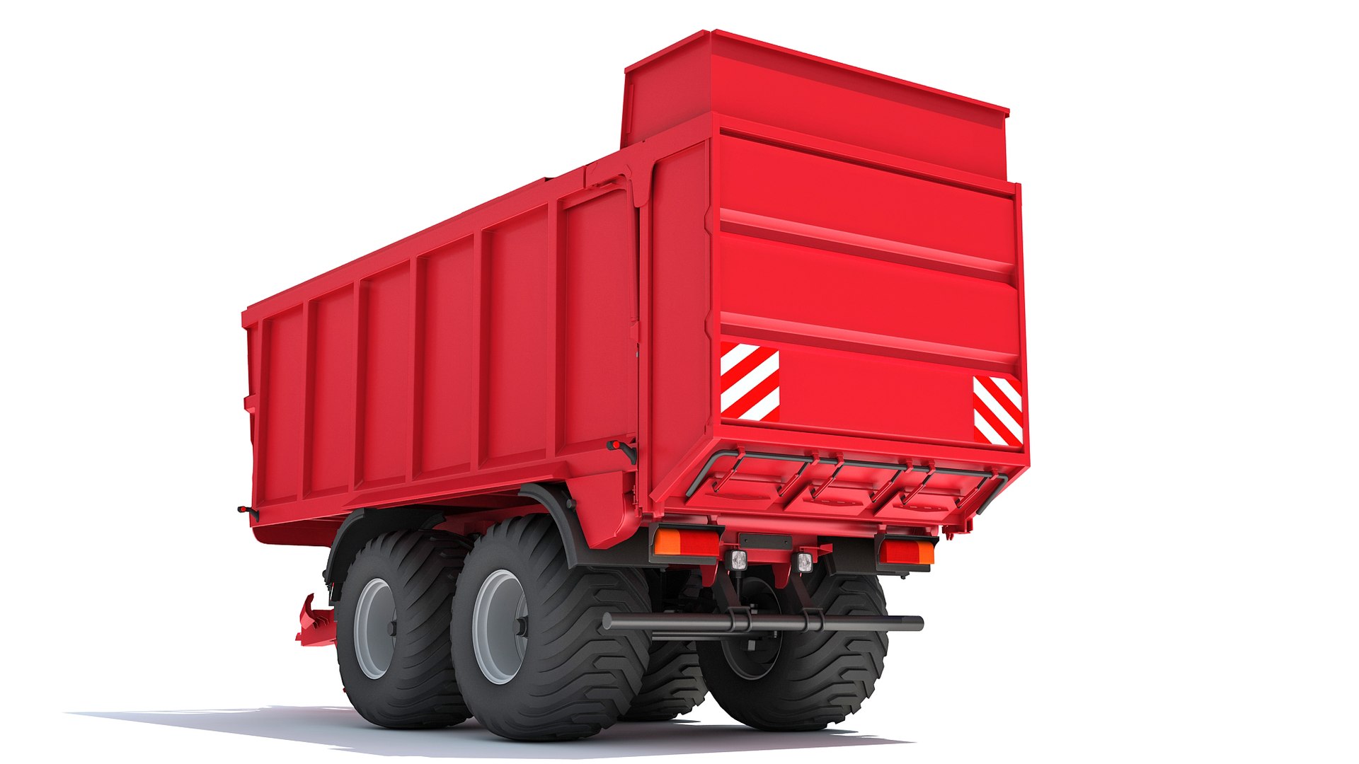 Farm Tractor Trailer 3D Model - TurboSquid 1797287