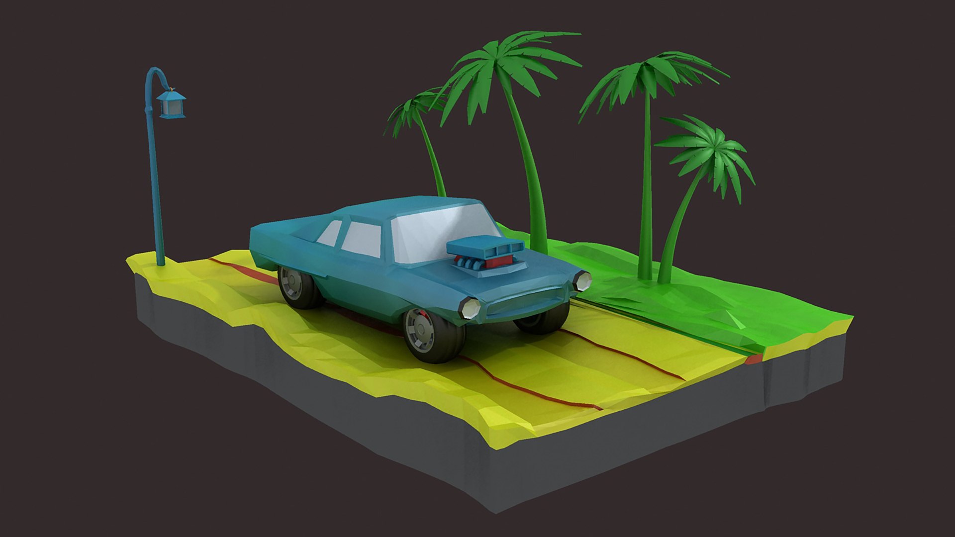 Low Poly Car Cartoon Car Collection Toon Vehicle Animation Character ...