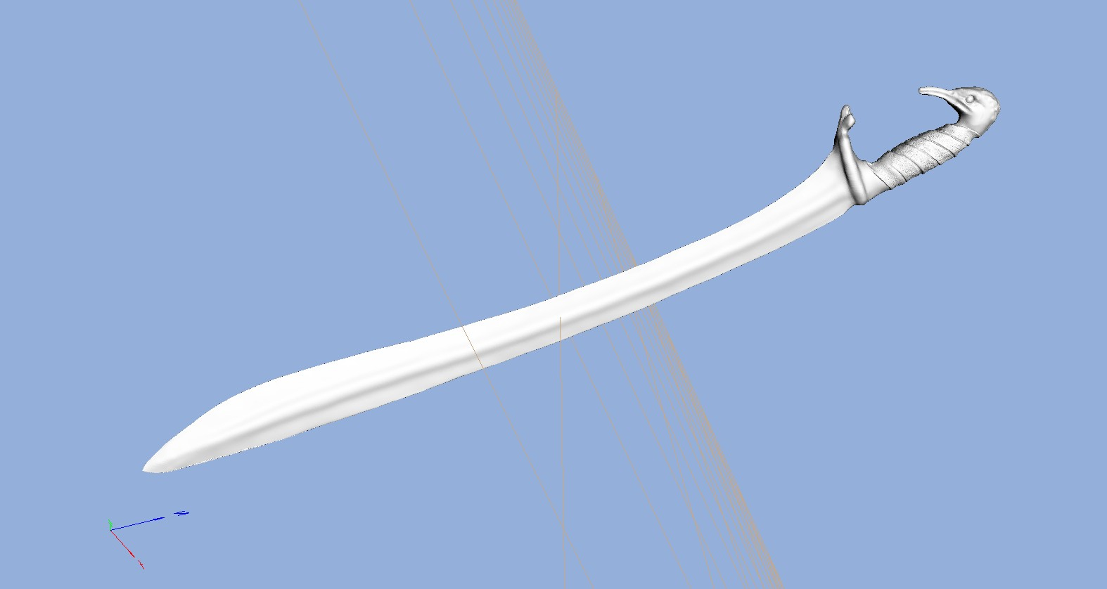 3d model greek sword