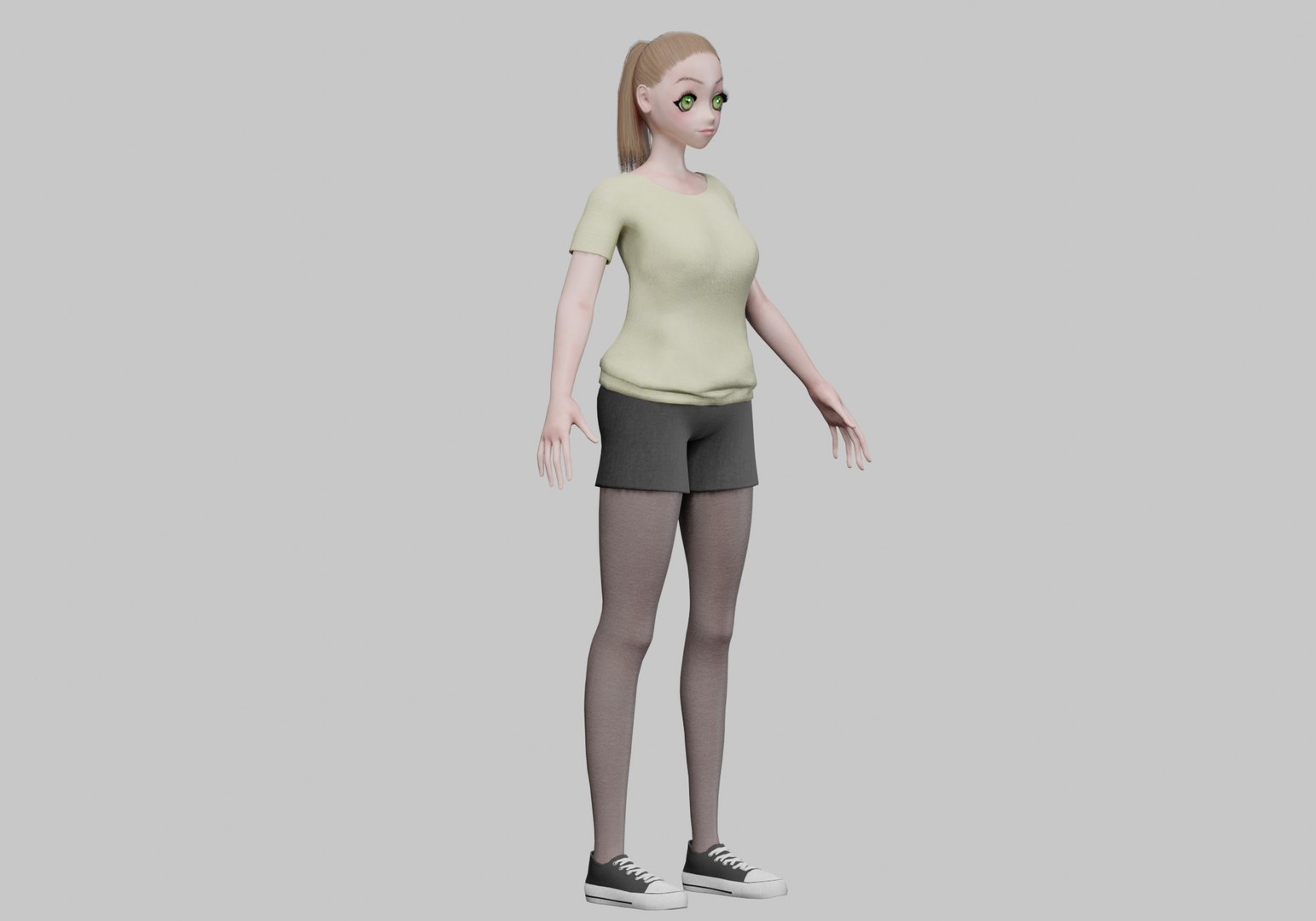 Stylized Cute Girl V23426 3D Model - TurboSquid 2270504