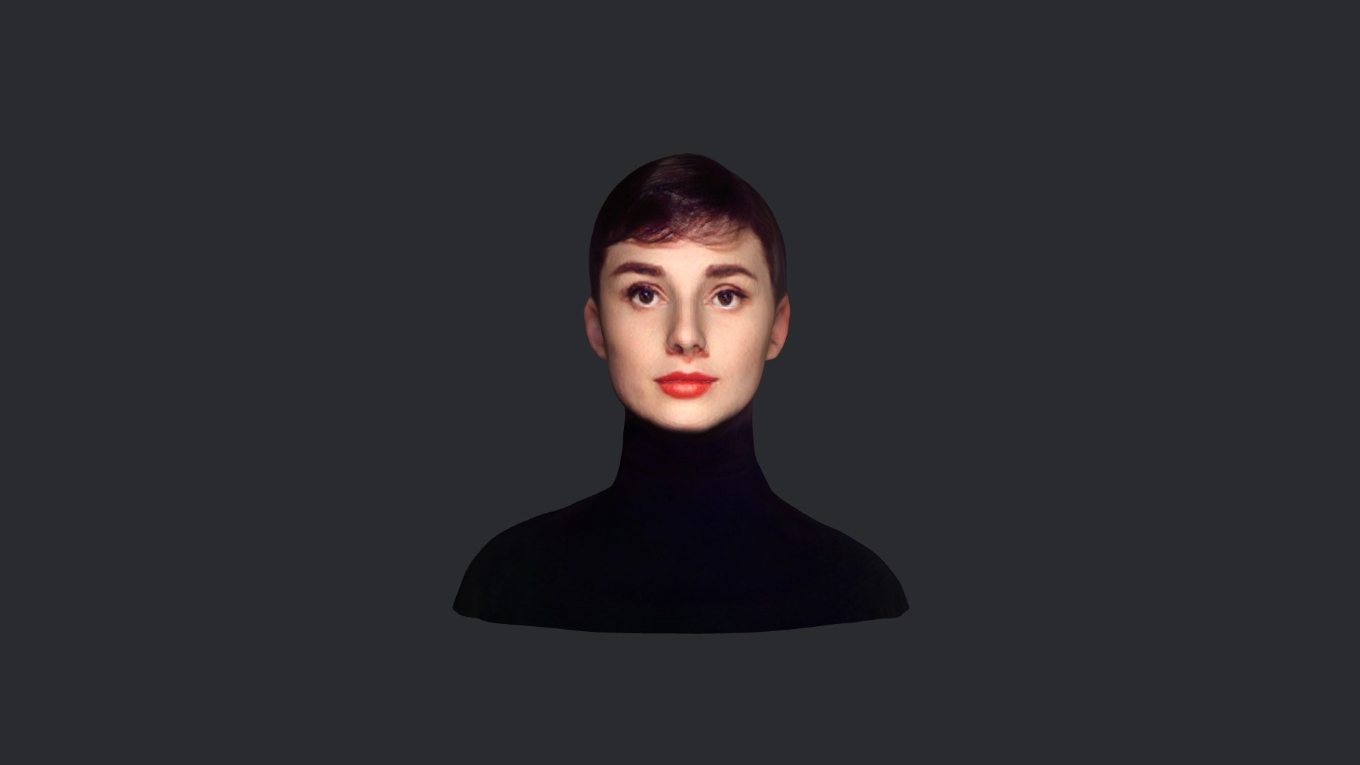 Audrey Hepburn- Realistic Bust Head Ready 3d Model 3D Model - TurboSquid 1971601