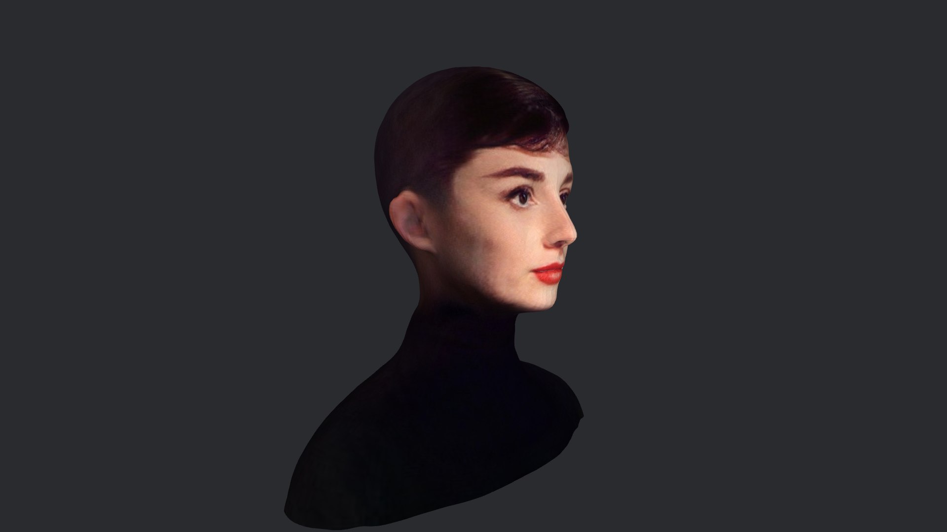 Audrey Hepburn- Realistic Bust Head Ready 3d Model 3D Model - TurboSquid 1971601