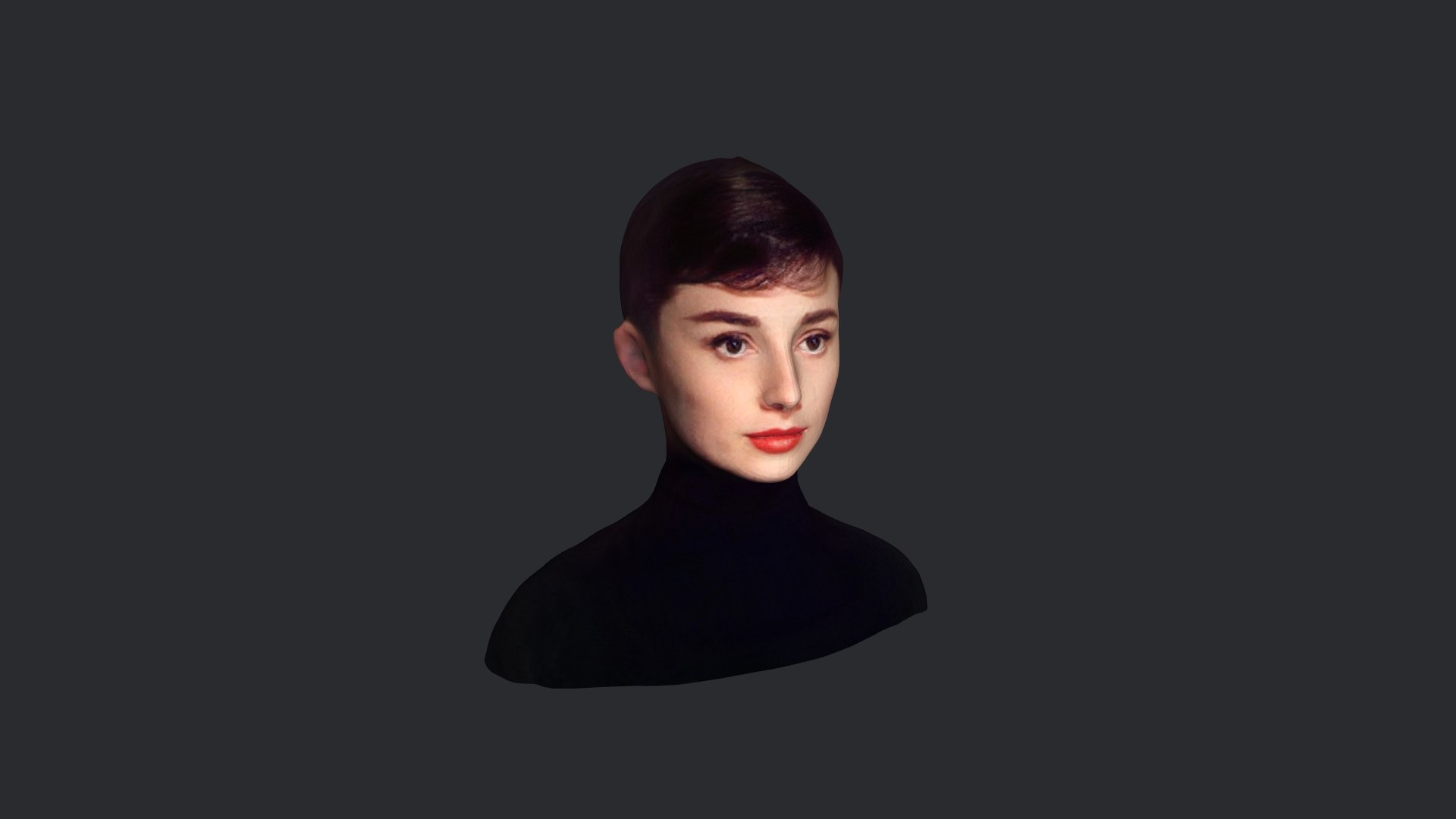 Audrey Hepburn- Realistic Bust Head Ready 3d Model 3D Model - TurboSquid 1971601