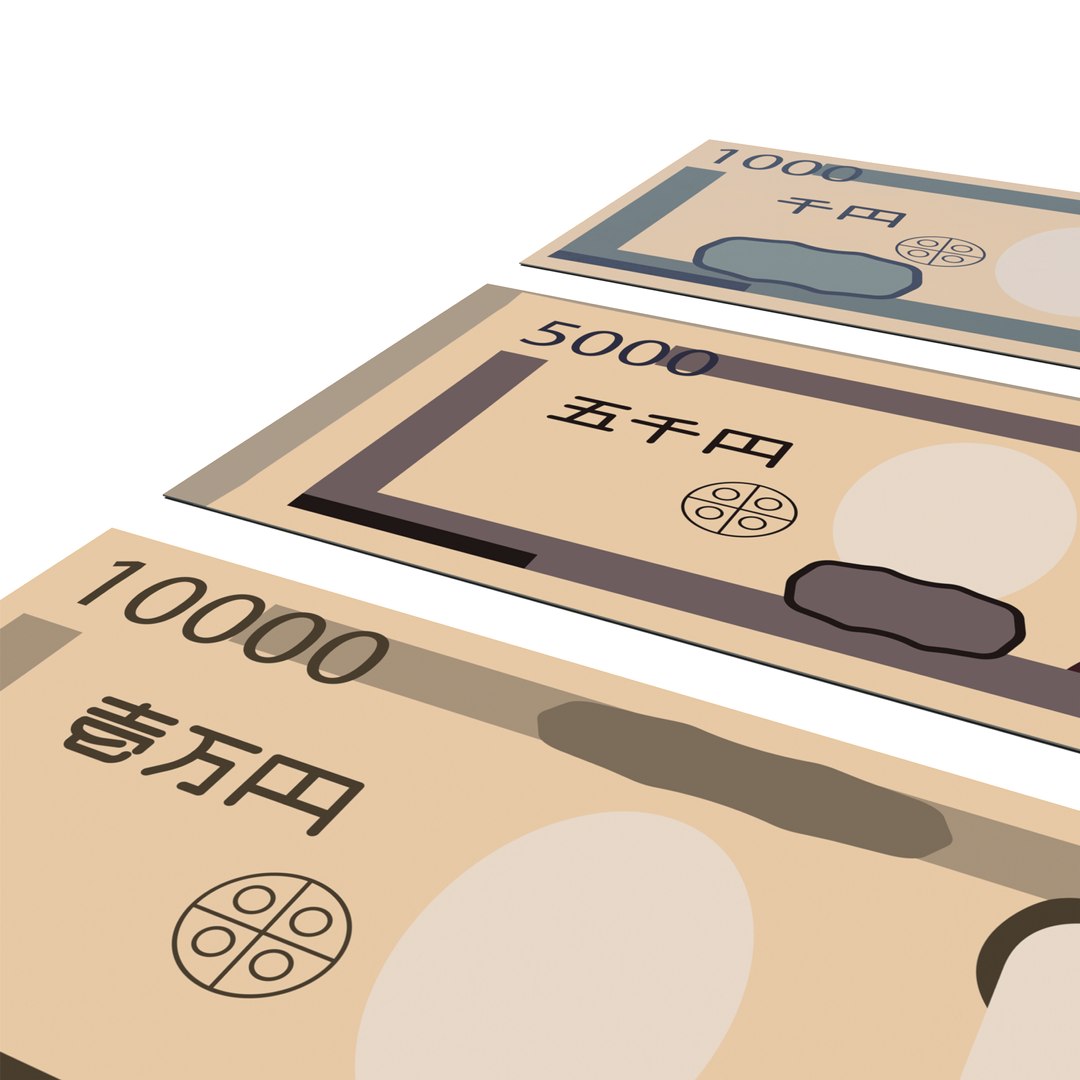 3D Currency Notes Set Model - TurboSquid 2089037