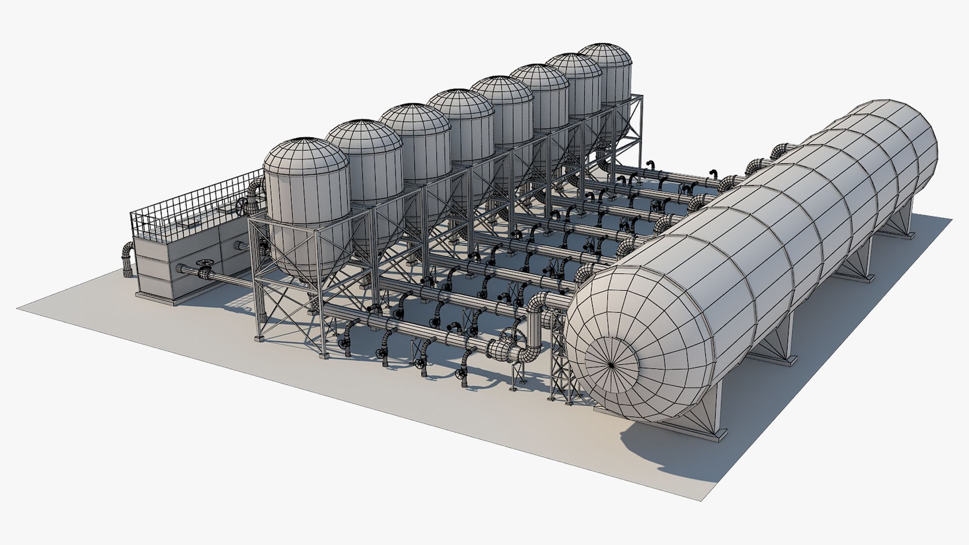 Industrial Silo 5 3D Model - TurboSquid 1528816