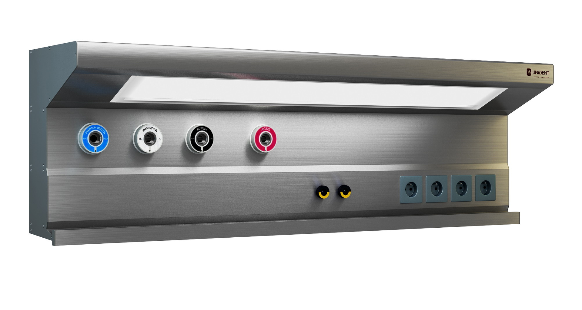 modelo 3d Sistema de consola hospitalaria de gases medicinales ...