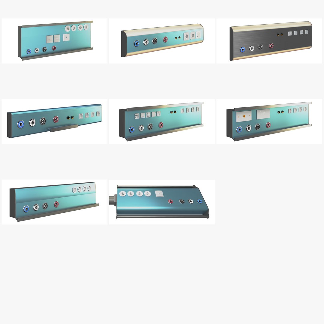 3D Medical Gas Hospital Console - TurboSquid 1702355