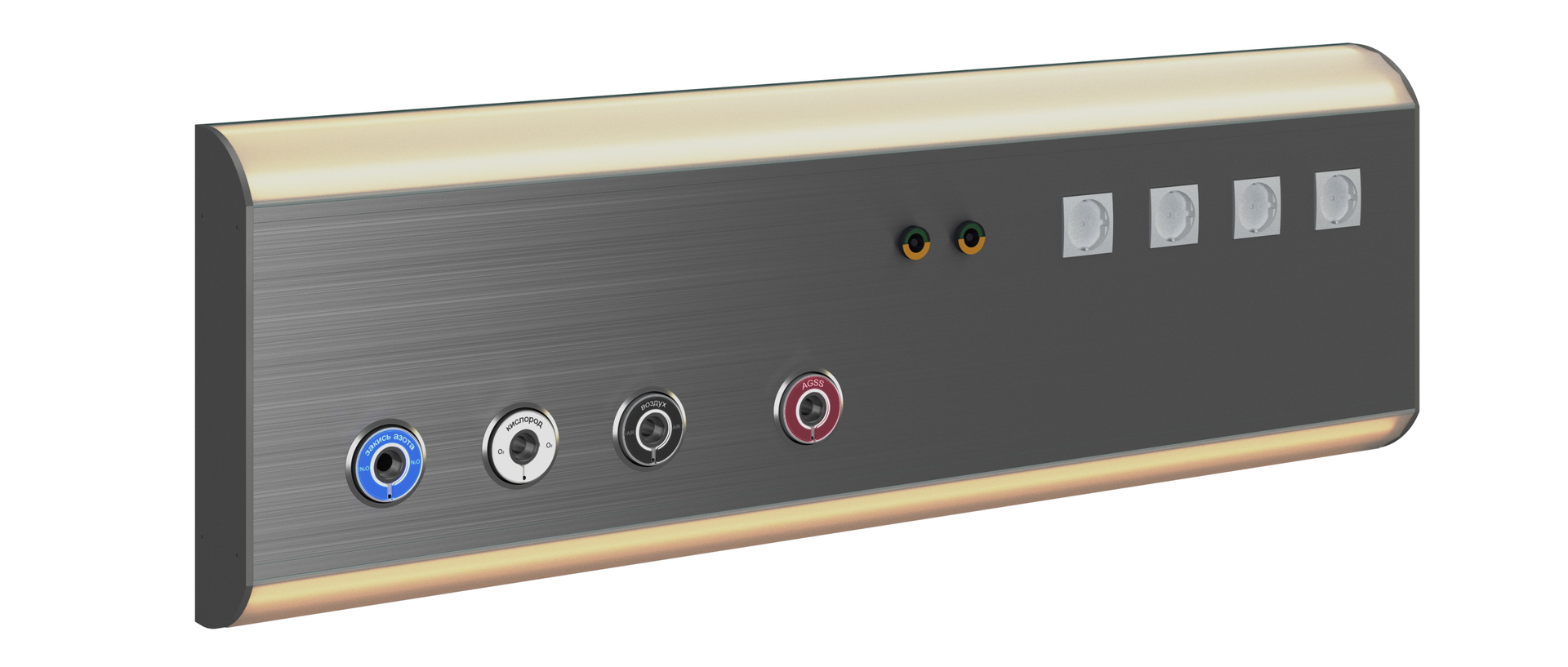 modelo 3d Sistema de consola hospitalaria de gases medicinales ...