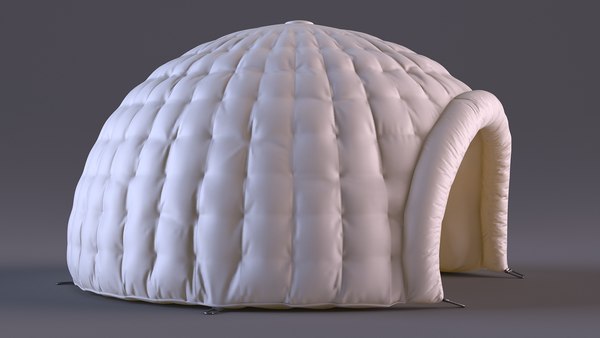 modelo 3d Tienda Iglú Inflable Blanca - TurboSquid 2220849