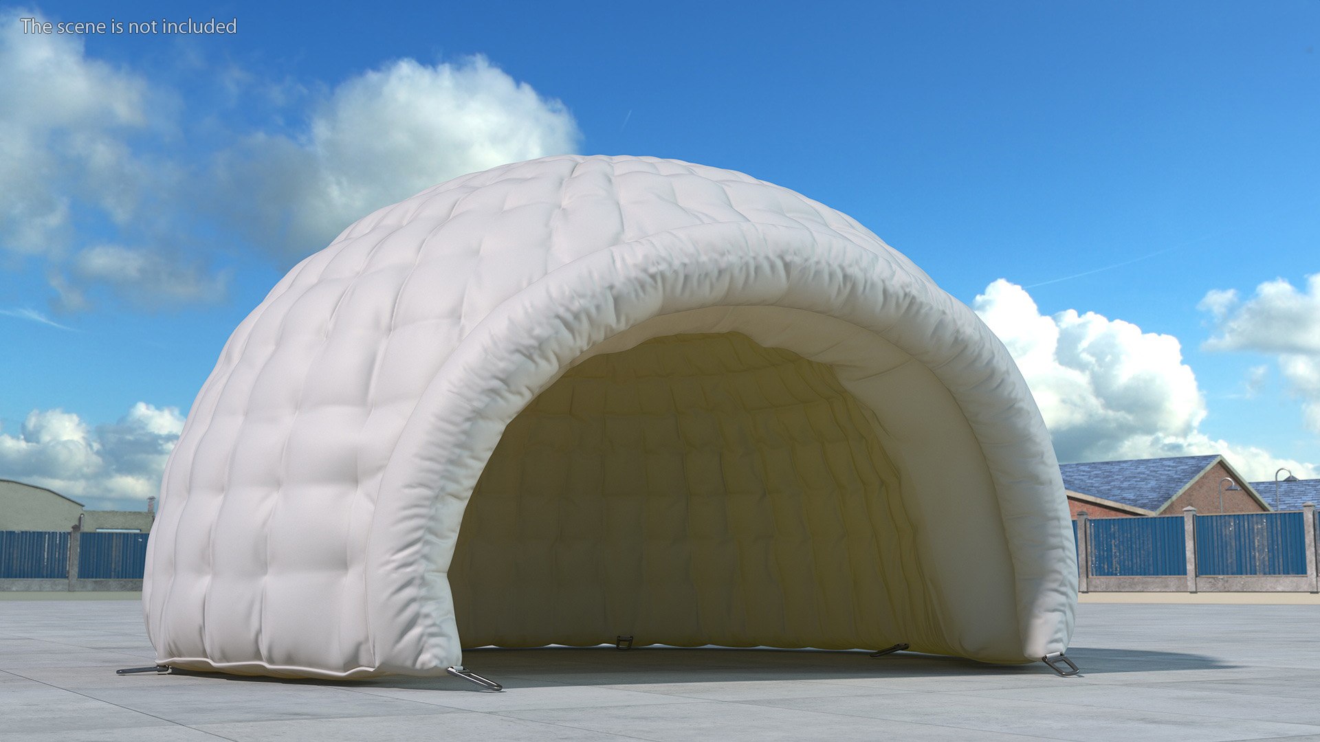 3D Inflatable Igloo Tent White Model - TurboSquid 2220849