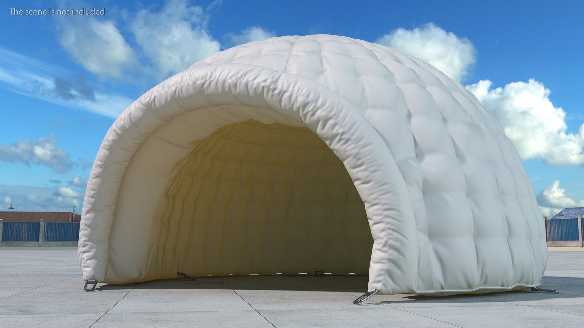 3D Inflatable Igloo Tent White Model - TurboSquid 2220849