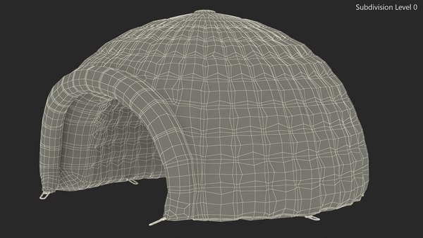 modelo 3d Tienda Iglú Inflable Blanca - TurboSquid 2220849