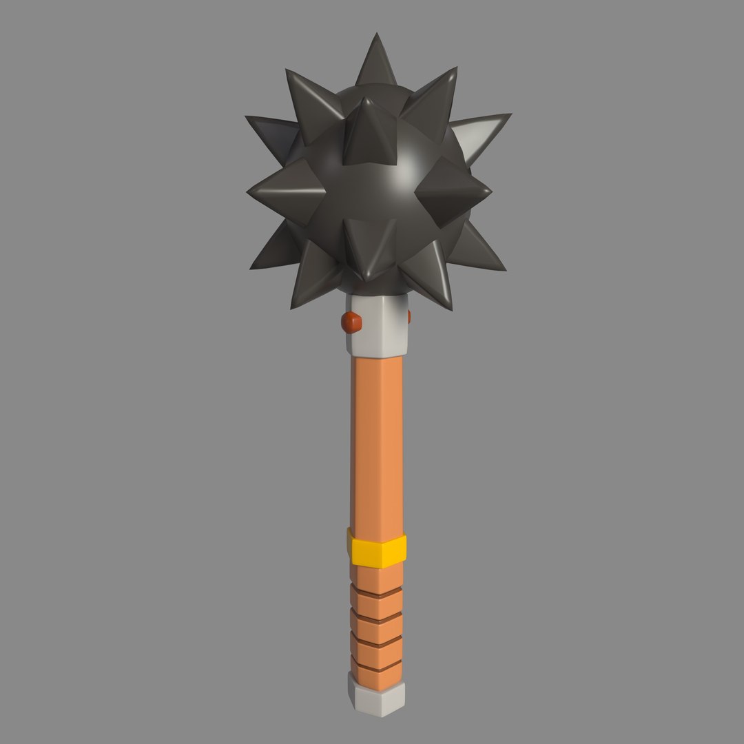 Lowpoly Mace 3D Model - TurboSquid 2282496