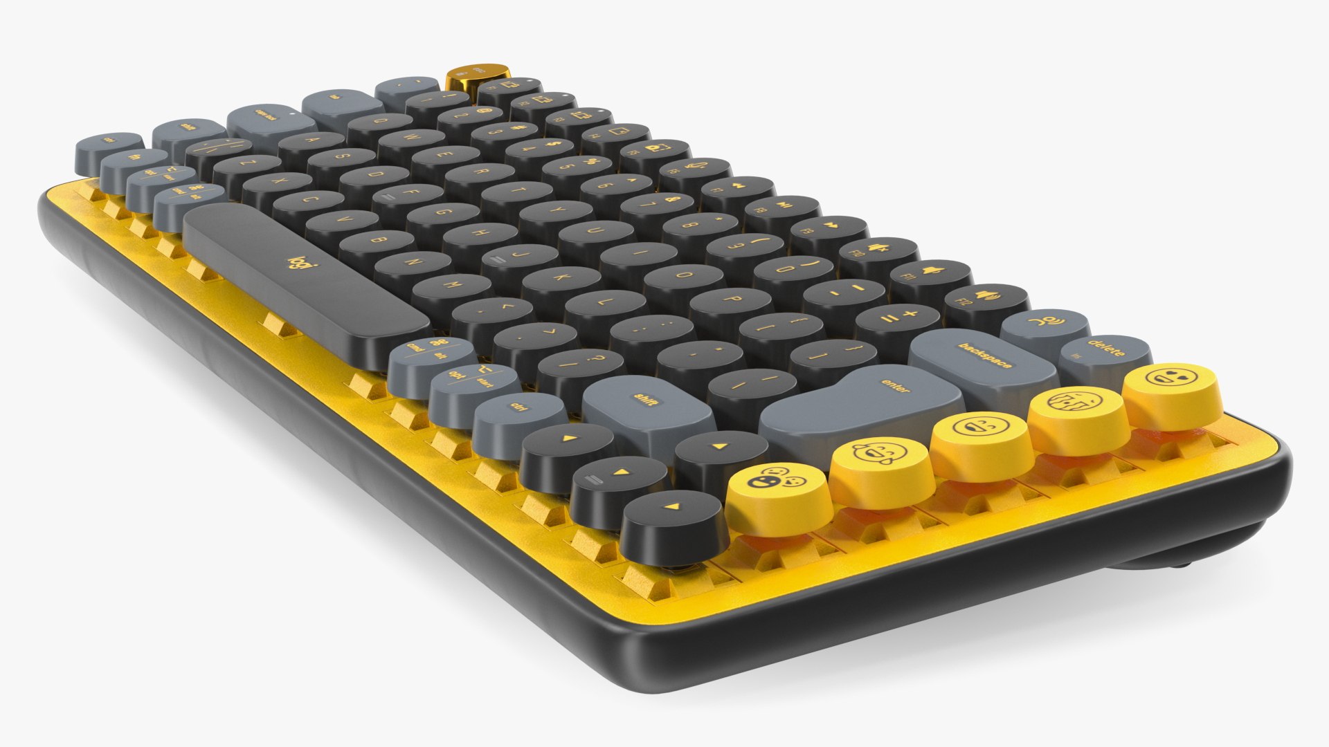 Pop Key Keyboard Logitech Yellow 3D Model - TurboSquid 1974436