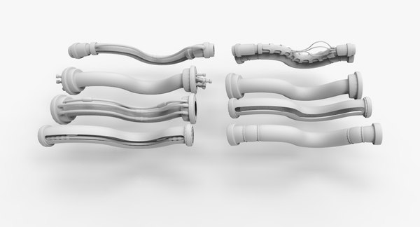 3d model wires cables tubes sci-fi