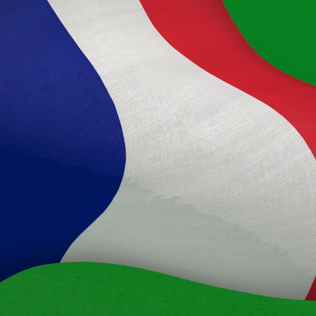 3d flag france - loop model