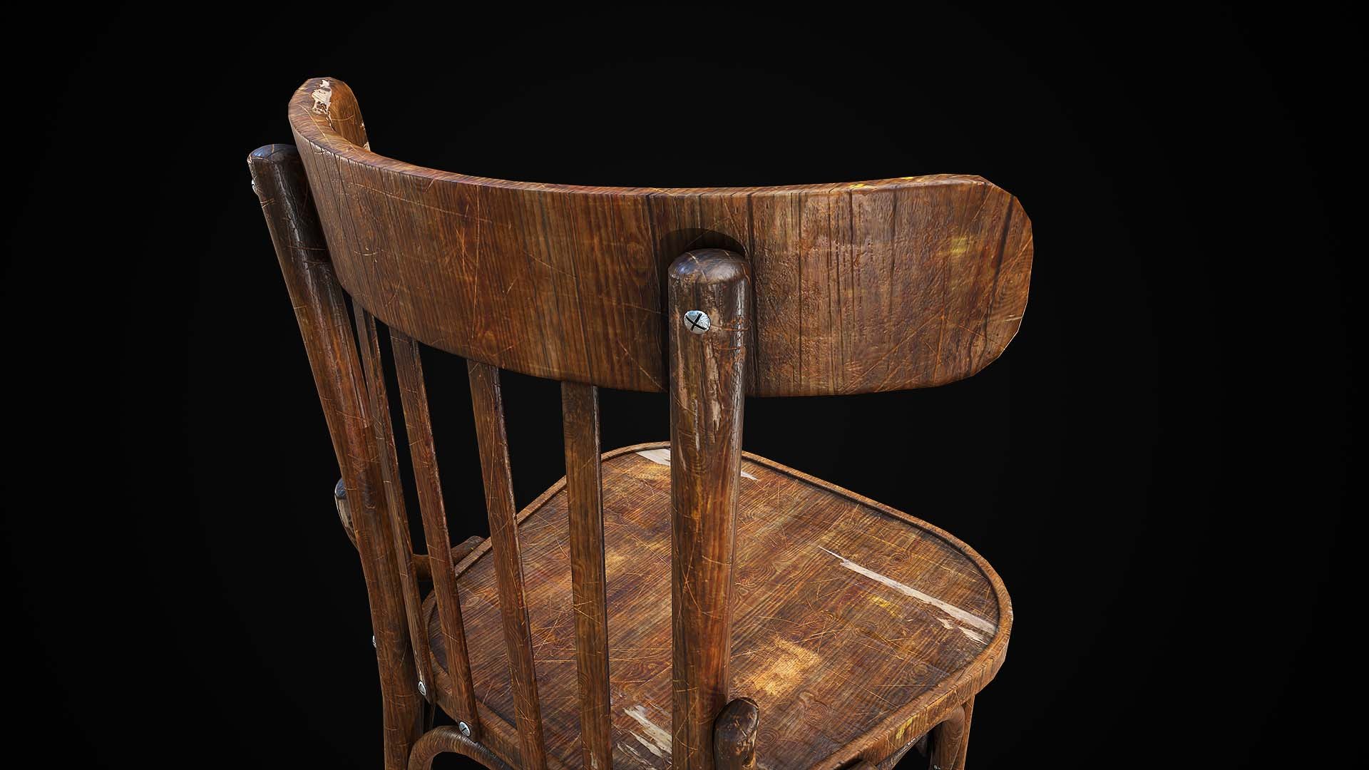 Old Soviet Chair - Game Ready Lowpoly 3D Model - TurboSquid 2217101
