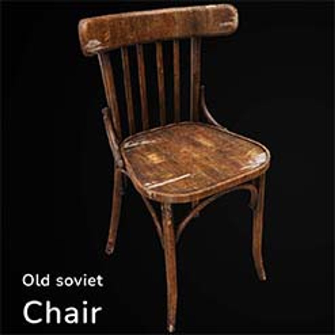 Old Soviet Chair - Game Ready Lowpoly 3D Model - TurboSquid 2217101